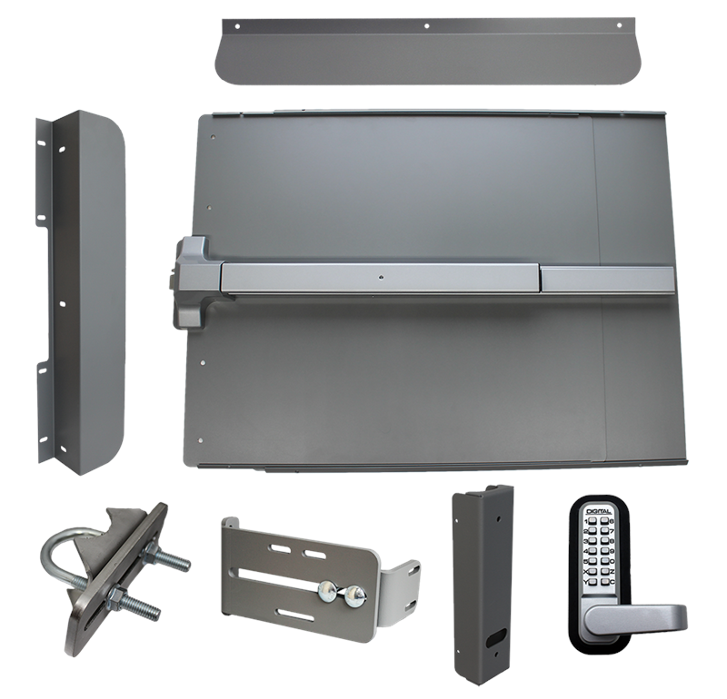 Lockey ED-61 EDGE Security Panic Shield Kit With PB1100 Panic Bar ...